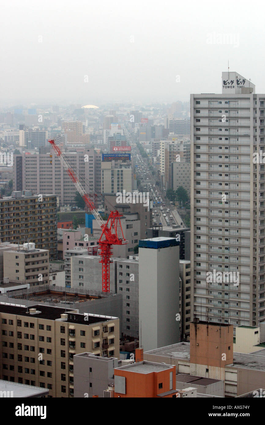 Panoramic city view from TV tower Sapporo Japan Stock Photo - Alamy
