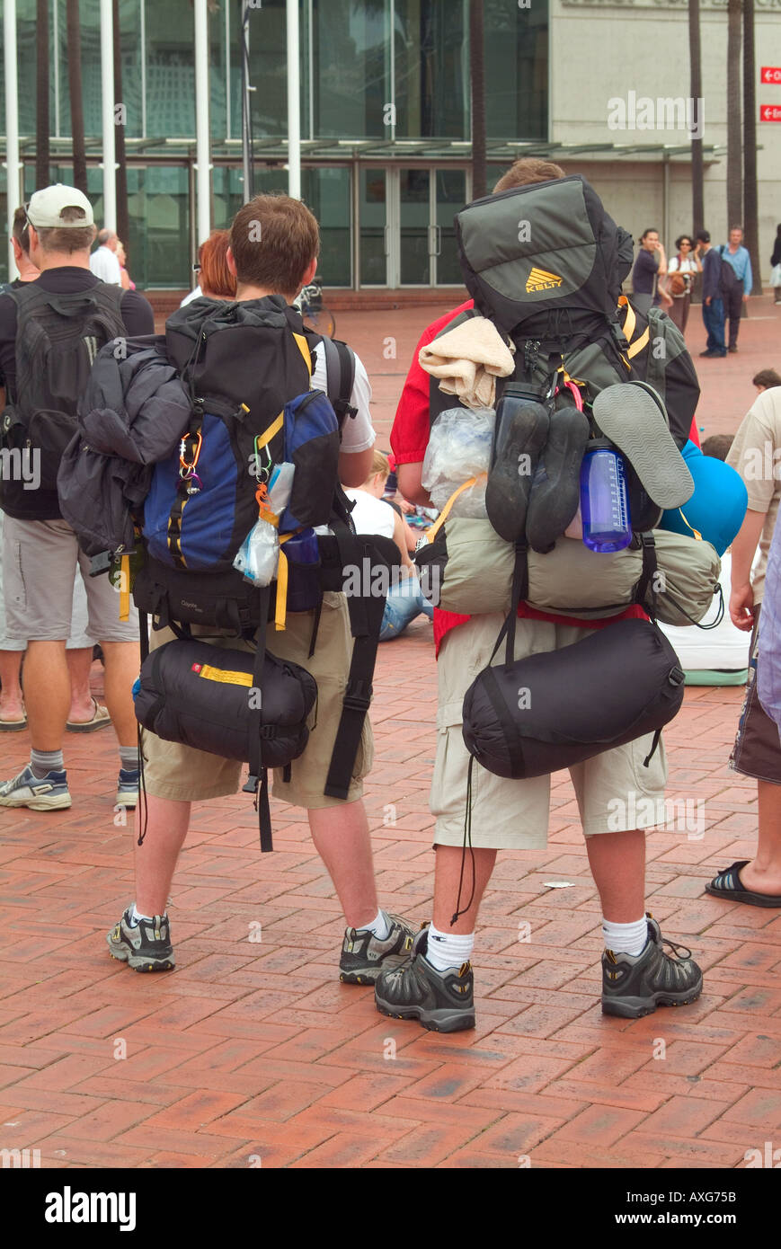 Overloaded Backpacking Packs