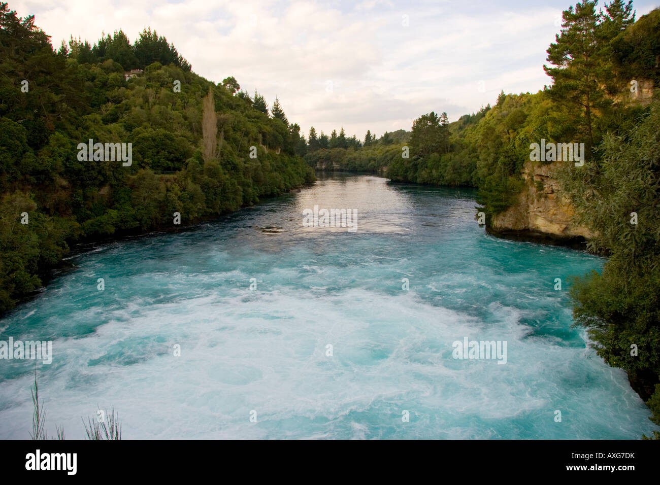 The Waikato River Huka Falls New Zealand Stock Photo - Alamy