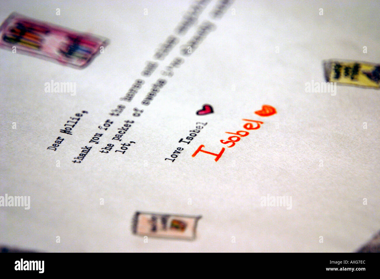 Typed letter hi-res stock photography and images - Alamy