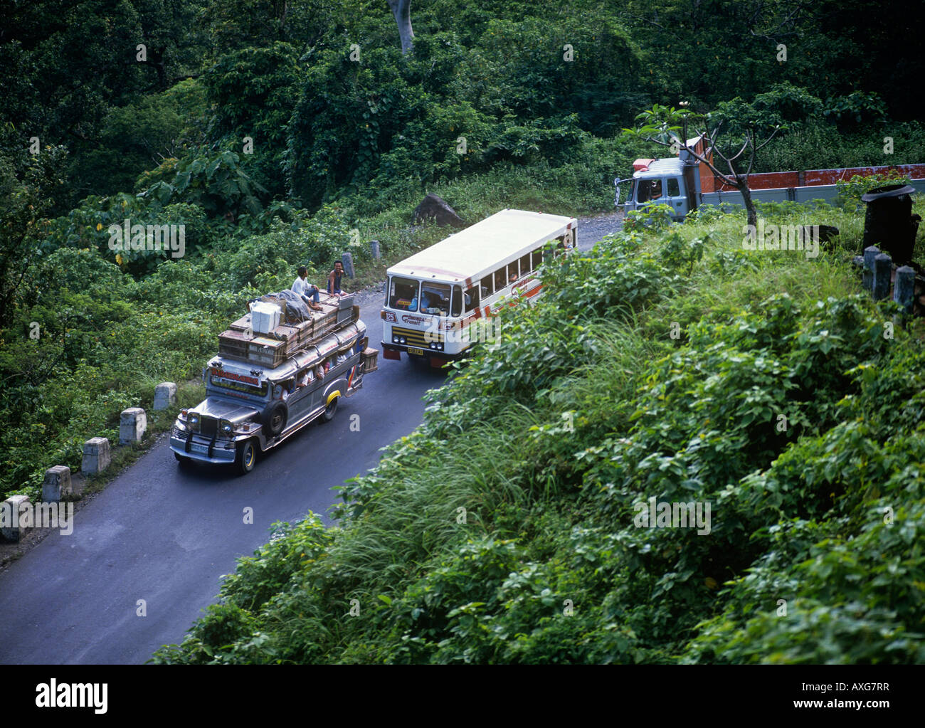 Overloaded Jeepney in The Philippines Stock Photo - Alamy