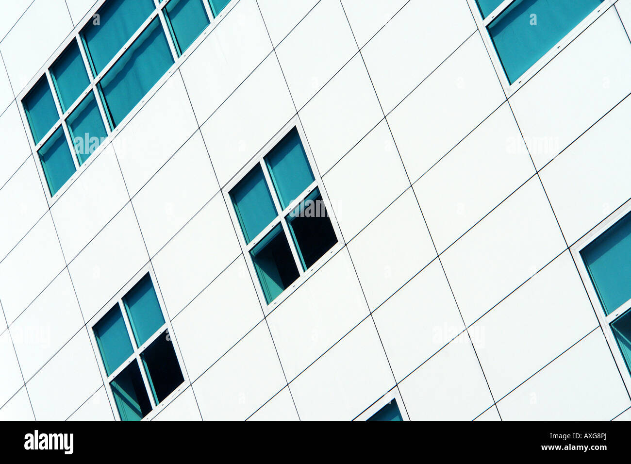 Windows detail at an angle of offices in Bradford - No 1. The ...