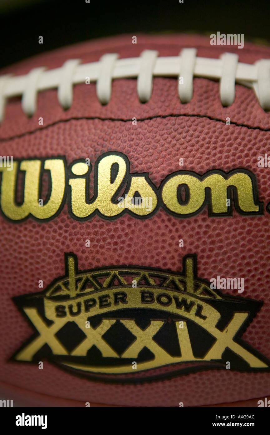 Wilson NFL football in New York City USA January 2005 Stock Photo - Alamy