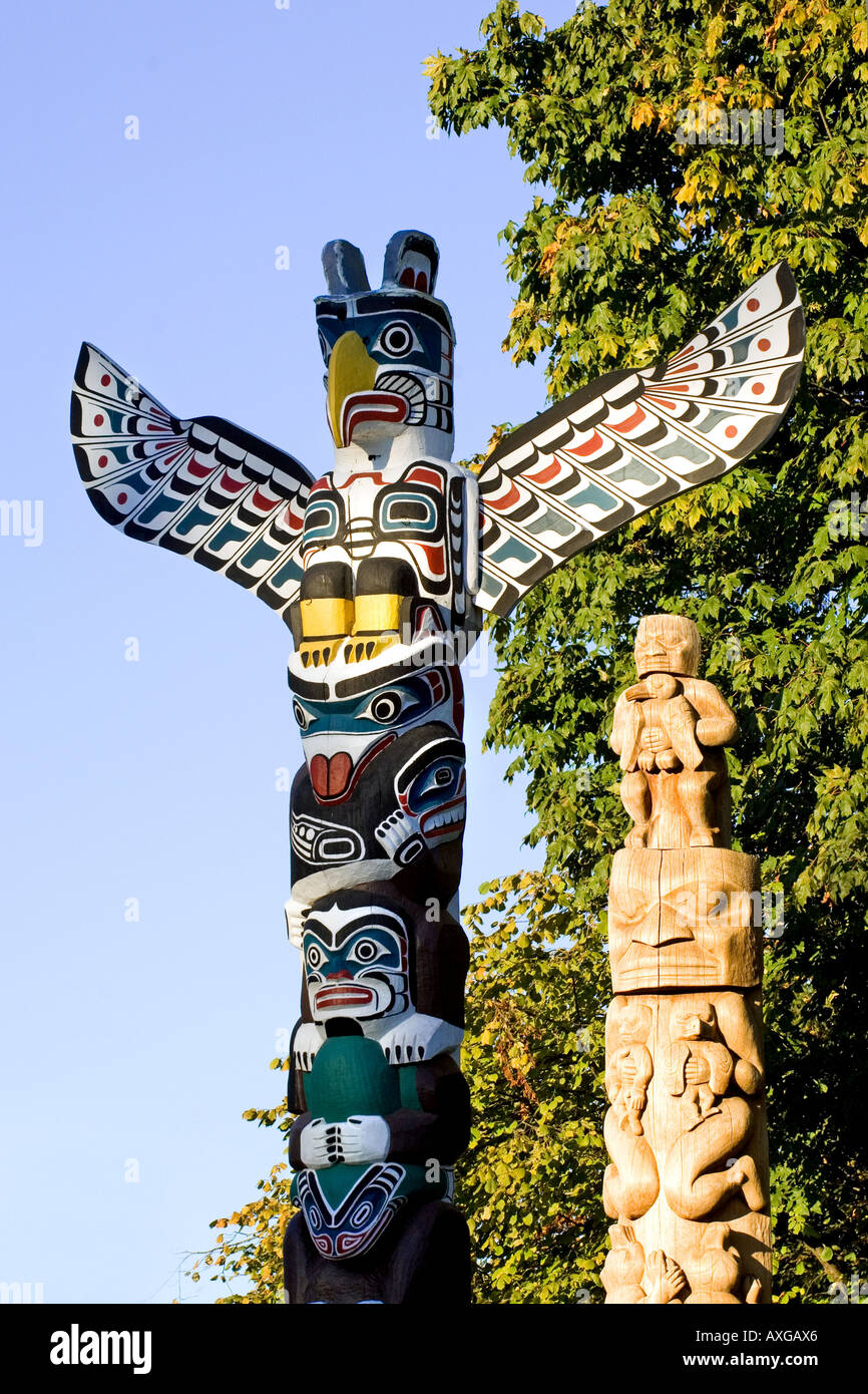 Spirit poles totem pole hi-res stock photography and images - Alamy