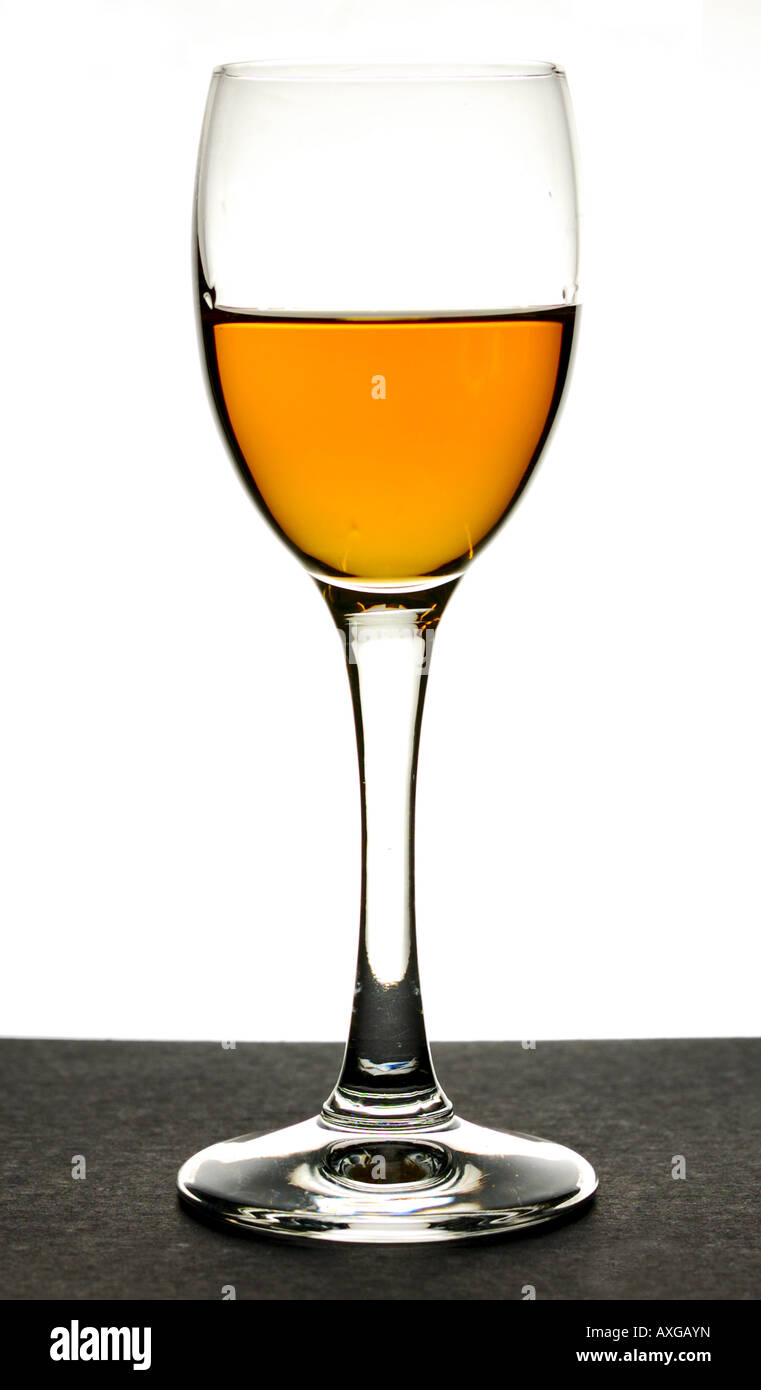 Alcoholic beverage in a glass Stock Photo - Alamy