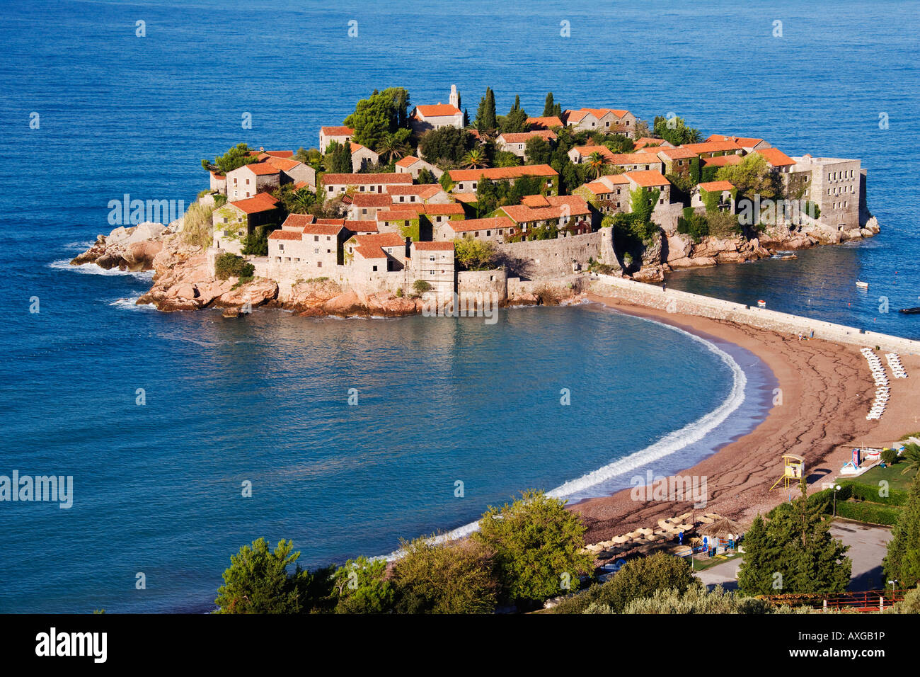 Sveti Stefan, Budva Riviera, Montenegro Stock Photo - Alamy