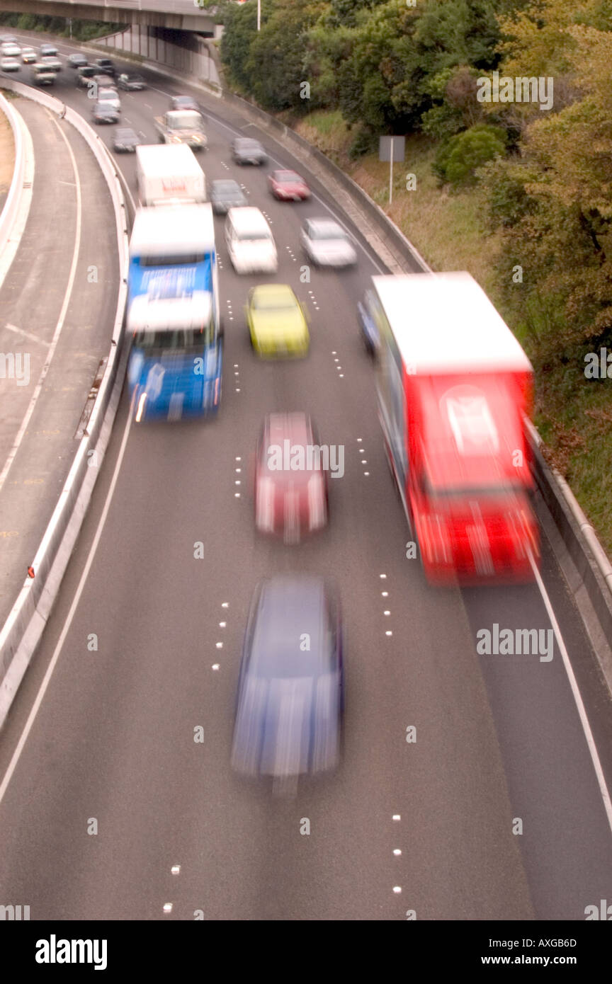 Traffic on the motorway Stock Photo - Alamy