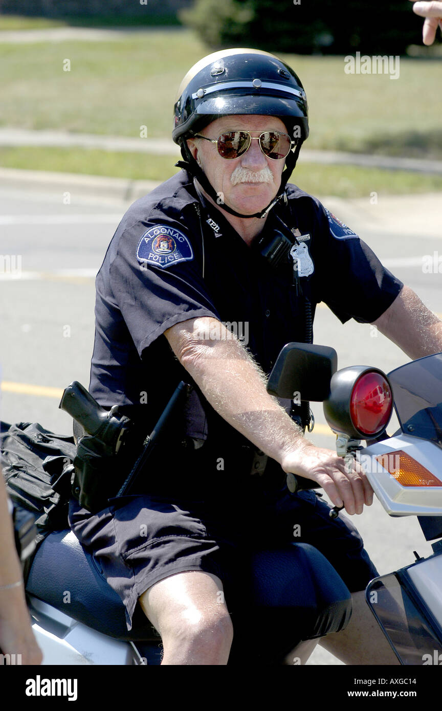 Male motorcycle police officer hi-res stock photography and images - Alamy