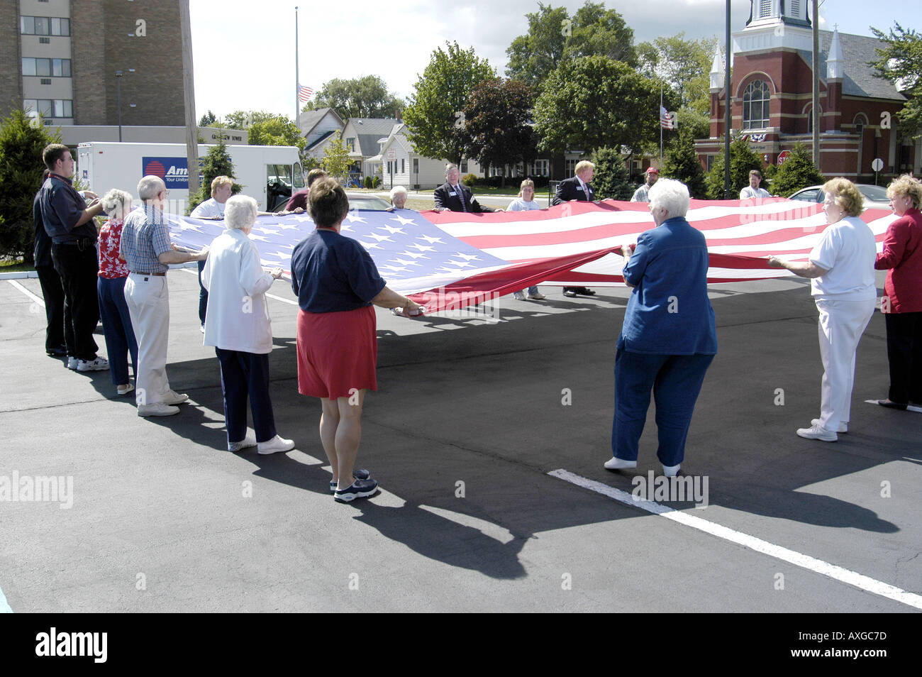 The local Red Cross chapter staff and friends observe 9 11 tragedy Port ...