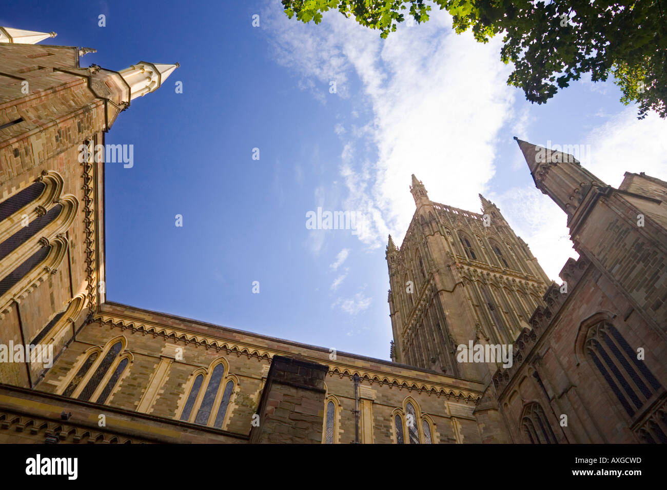 The north side of Worcester Cathedral Stock Photo - Alamy