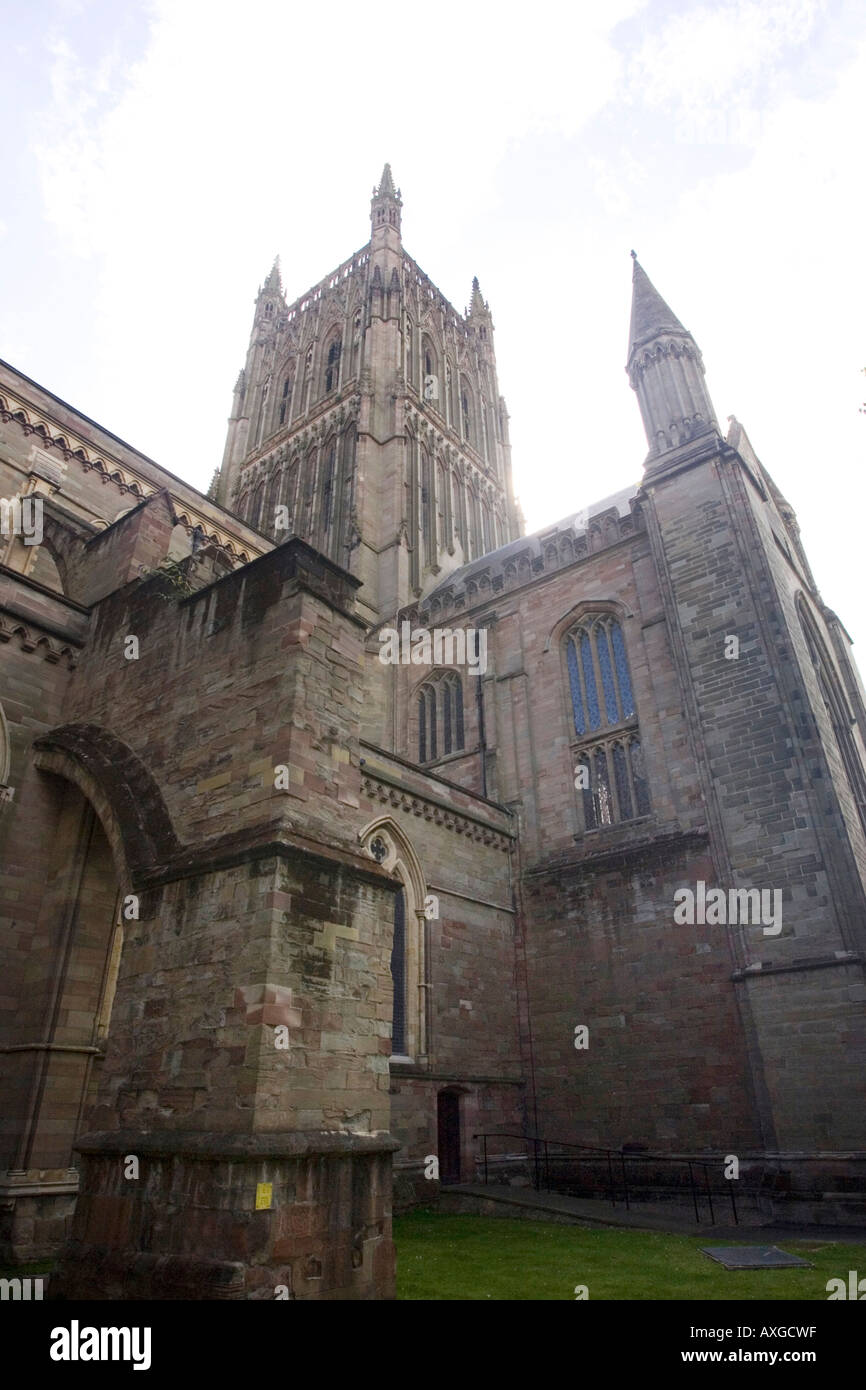 The north side of Worcester Cathedral Stock Photo - Alamy
