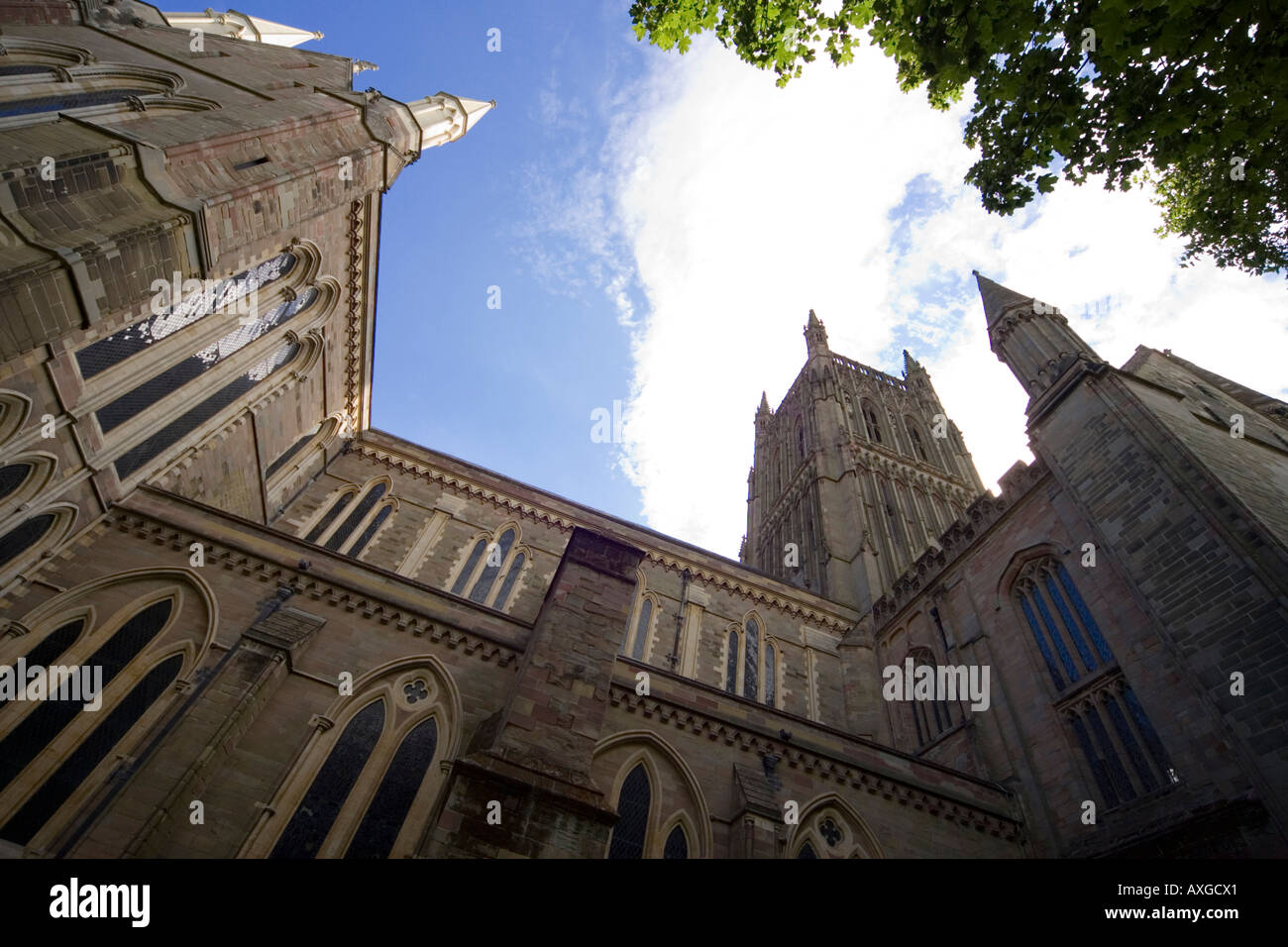 The north side of Worcester Cathedral Stock Photo - Alamy