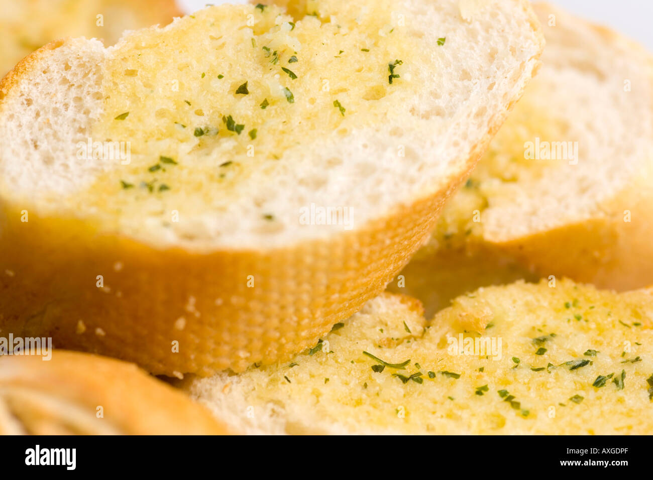 garlic butter bread served Stock Photo - Alamy