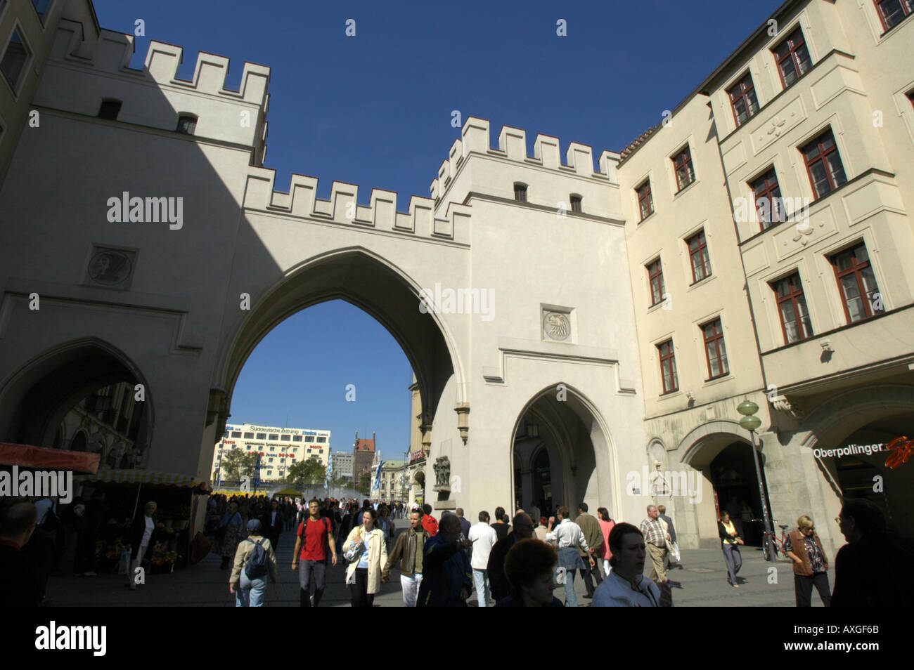 Munich, Karls Gate, Kaufinger street Stock Photo - Alamy