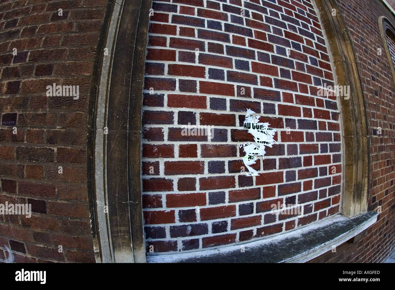 Brick Wall over window Stock Photo - Alamy