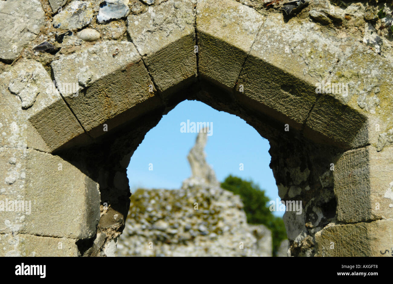 Cluniac Priory ruins Thetford Norfolk UK Stock Photo - Alamy