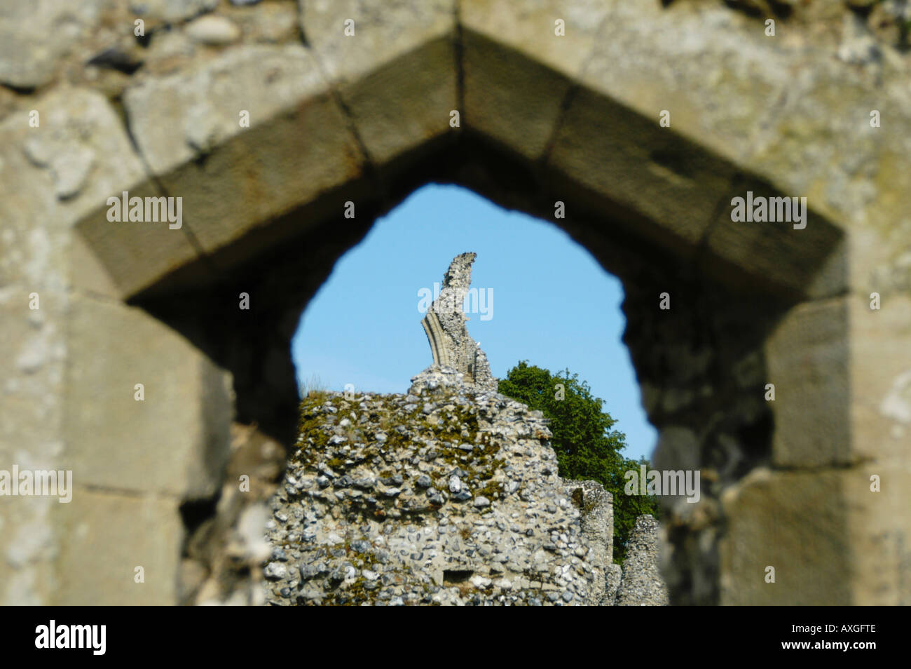 Cluniac Priory ruins Thetford Norfolk UK Stock Photo - Alamy