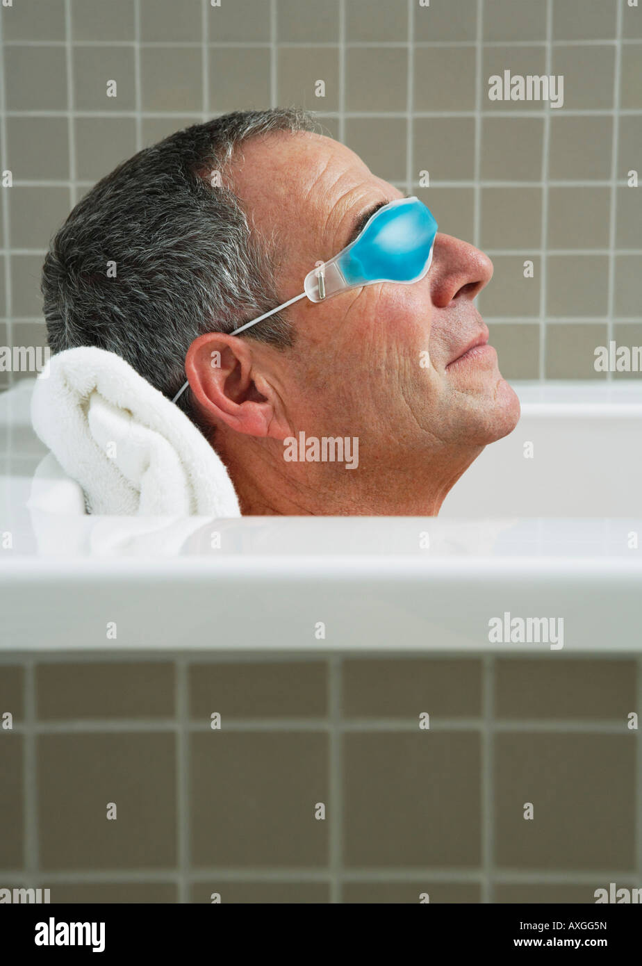 Senior man bathing in bathtub High Resolution Stock Photography and Images - Alamy