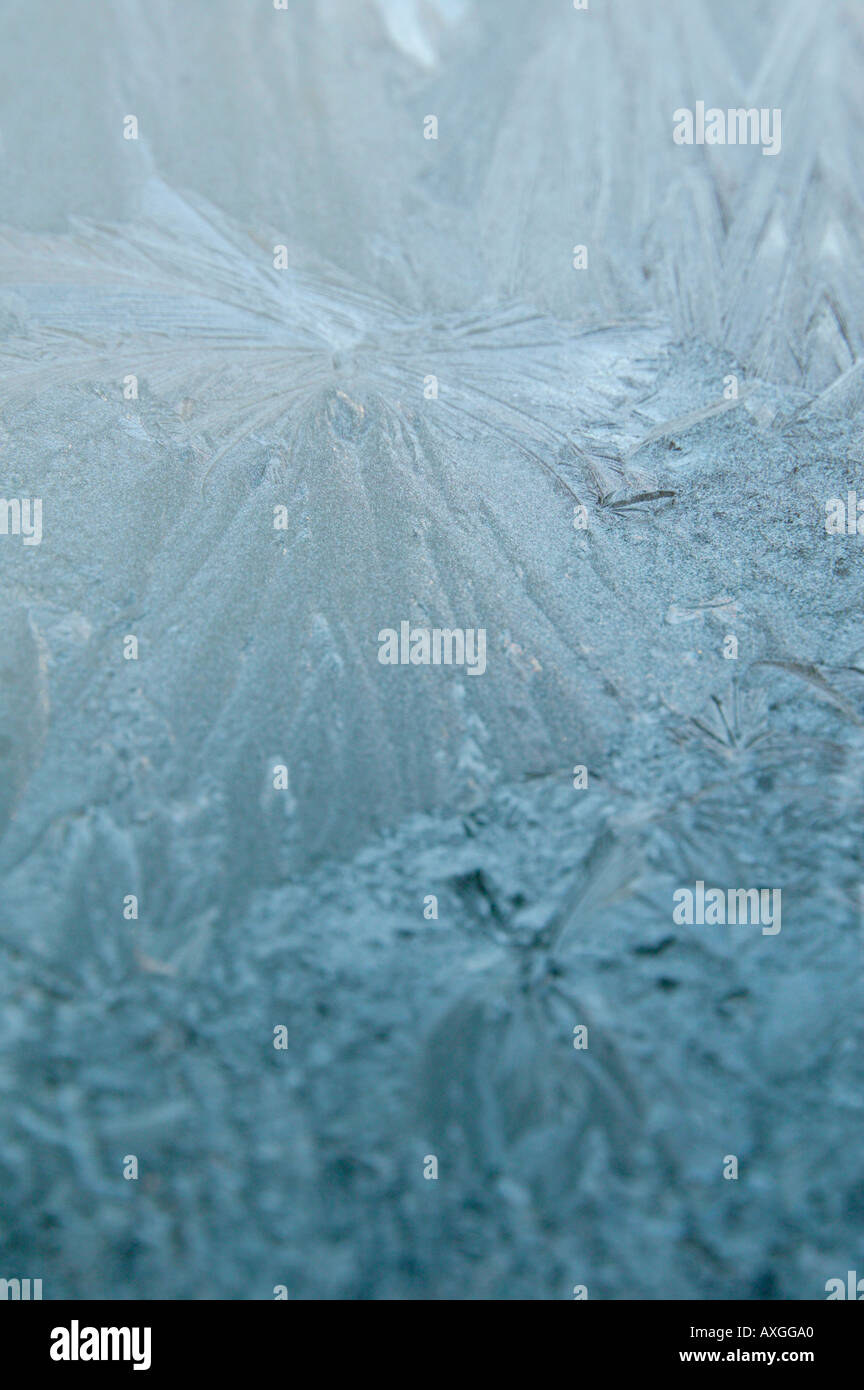 Frost Patterns, Car Windshield Stock Photo - Alamy