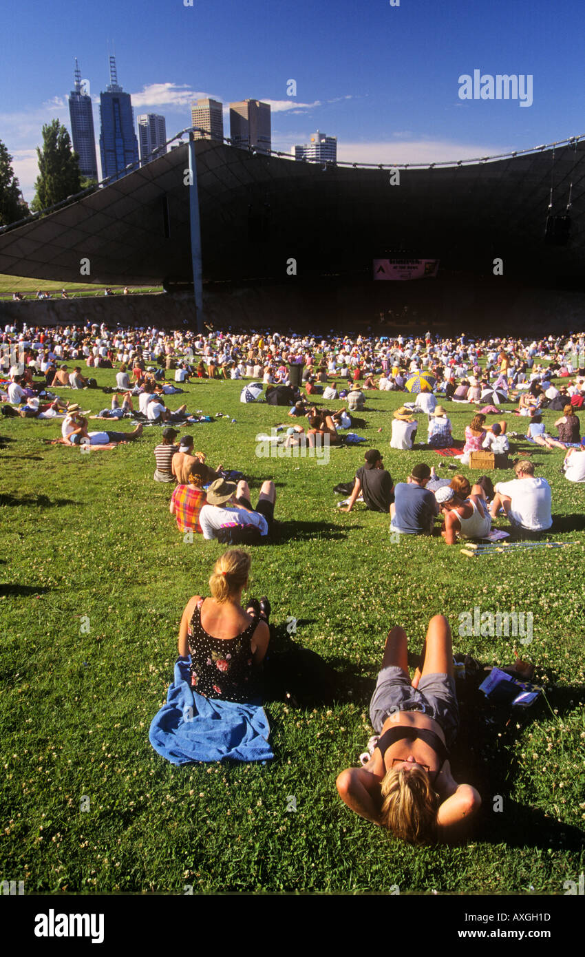 Summer Live Music Festival open air concert Sidney Myer Music Bowl ...