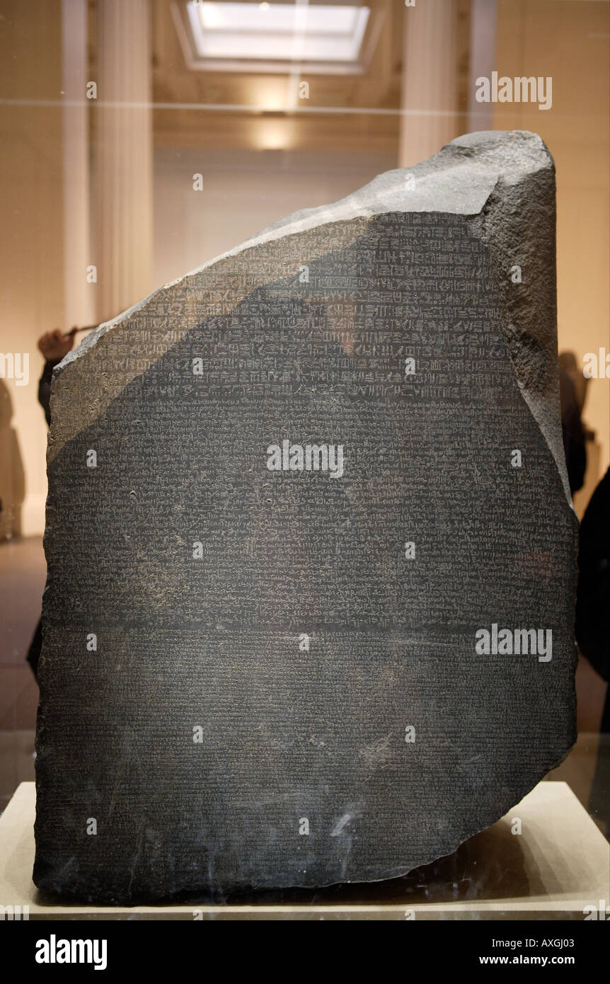 The Rosetta Stone, British Museum, London, UK Stock Photo - Alamy