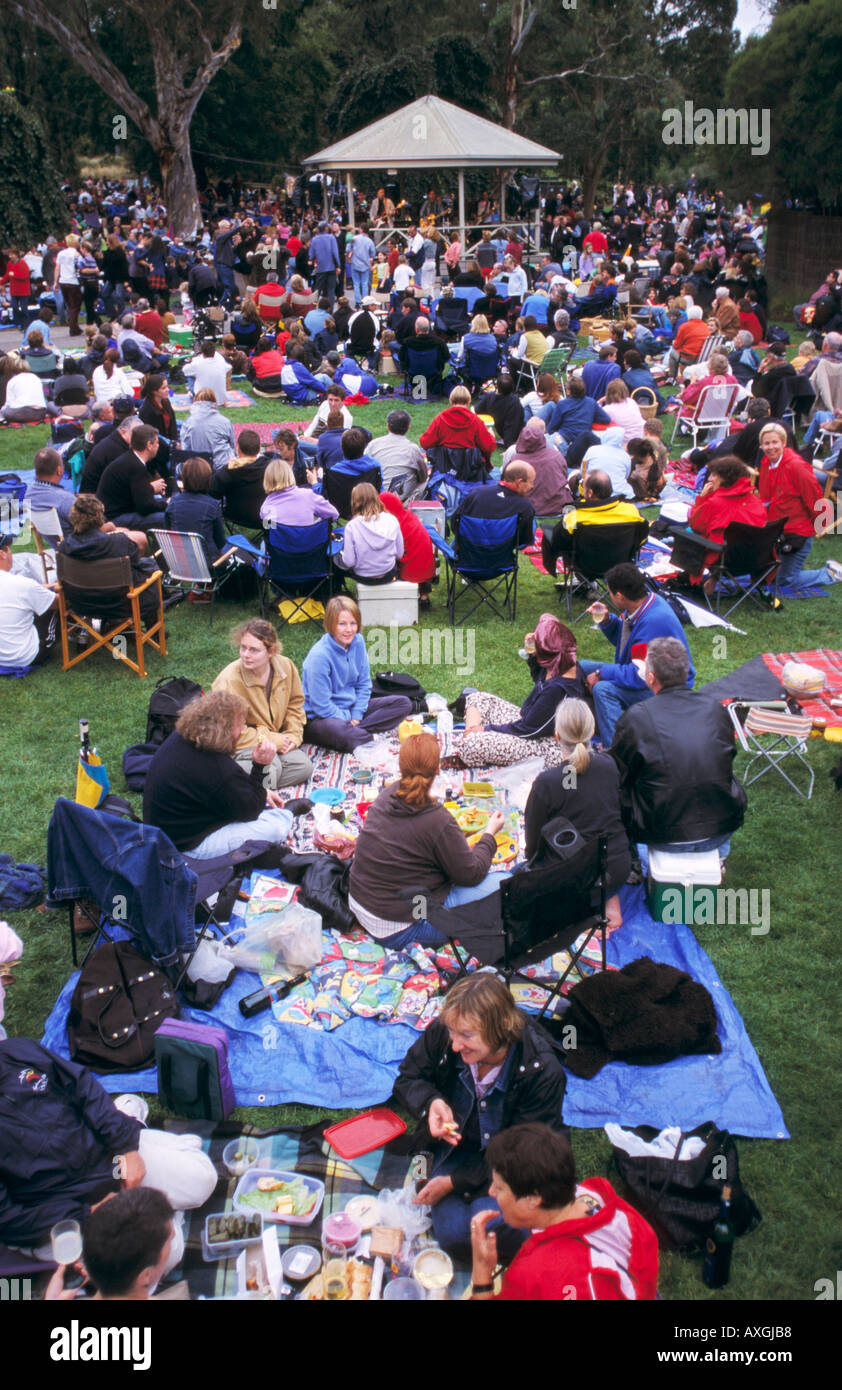 Outdoor concert, Melbourne Zoo, Australia Stock Photo - Alamy