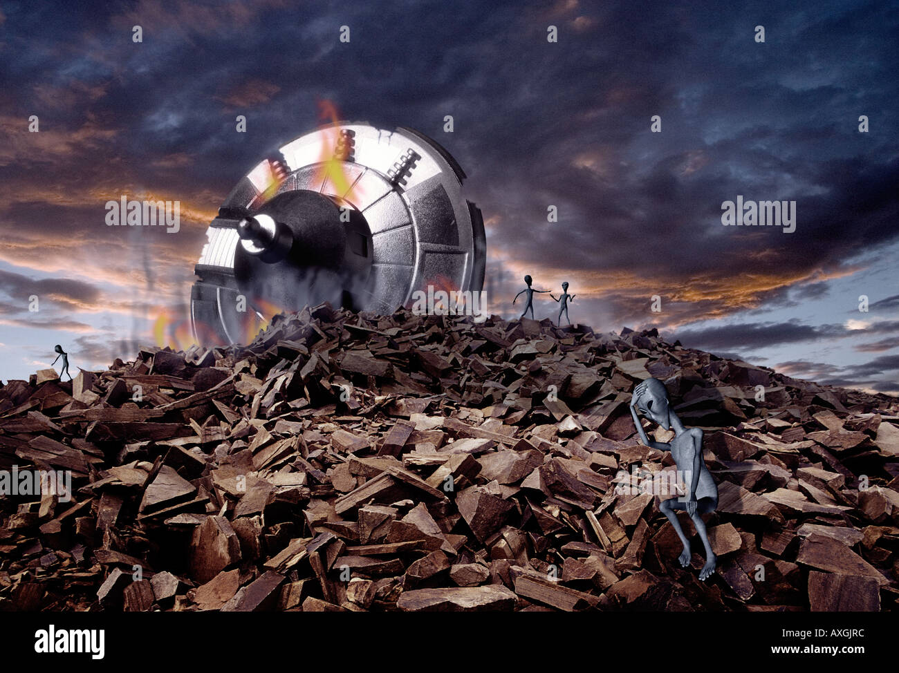 Alien Spaceship Crash