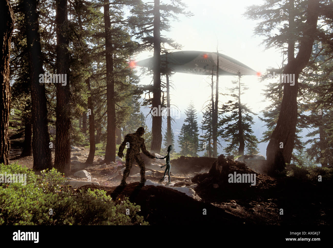 Bigfoot space alien hi-res stock photography and images - Alamy