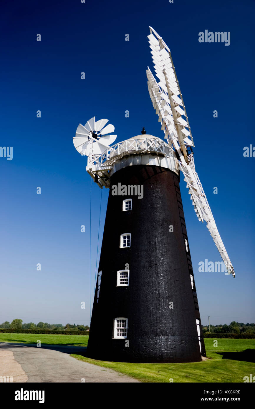 Restored windmill Pakenham Suffolk England UK Stock Photo - Alamy