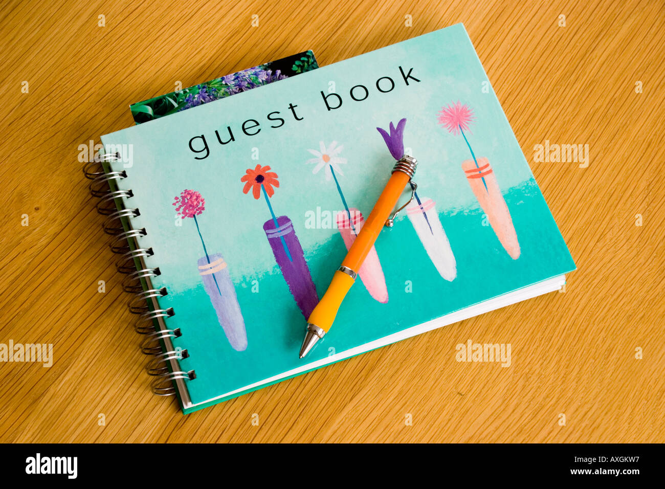 Visitor book and pen hi-res stock photography and images - Alamy
