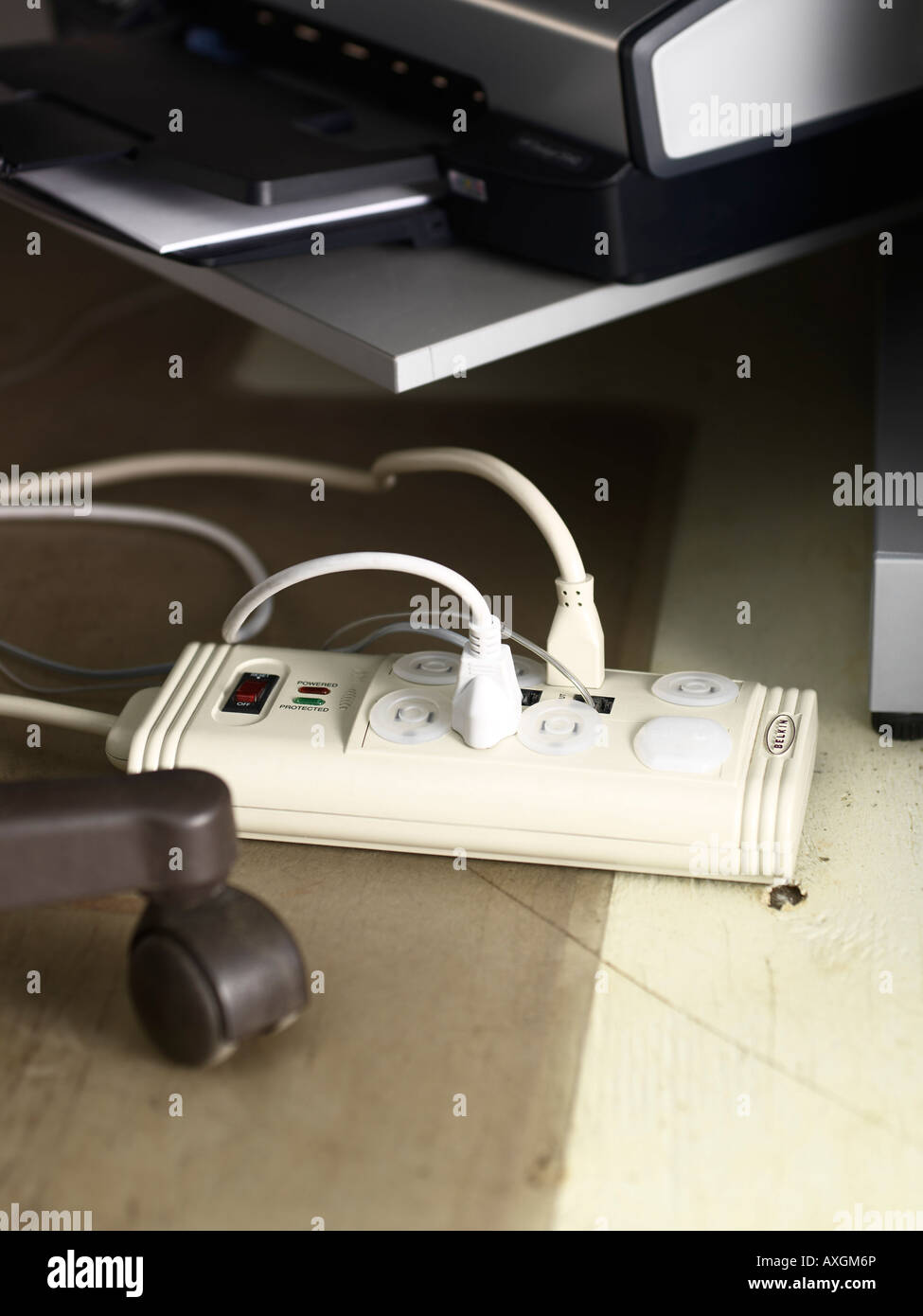 Power Bar on Floor Stock Photo - Alamy