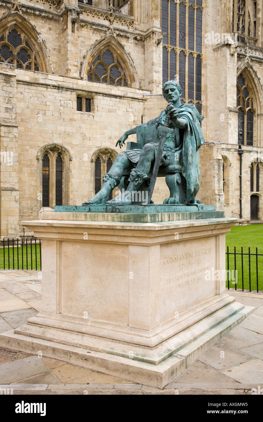 Bronze statue of Roman Emperor Constantine the Great by 13th century ...