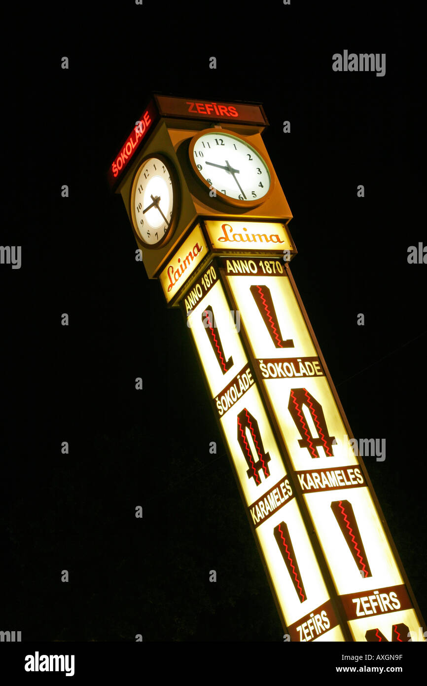 Clock meeting place riga hi-res stock photography and images - Alamy