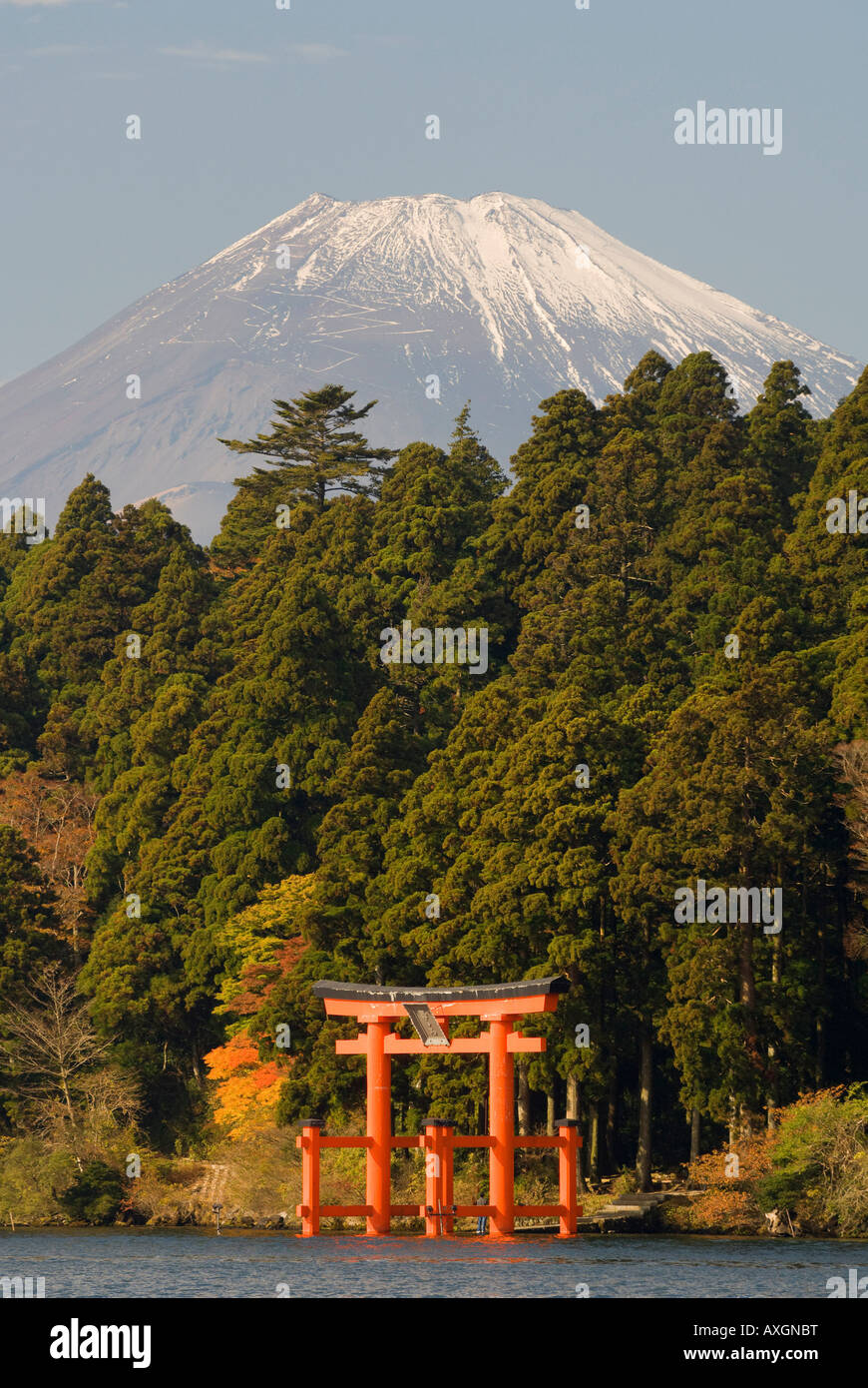 Lake and Mount Fuji, Honshu, Japan Stock Photo - Alamy