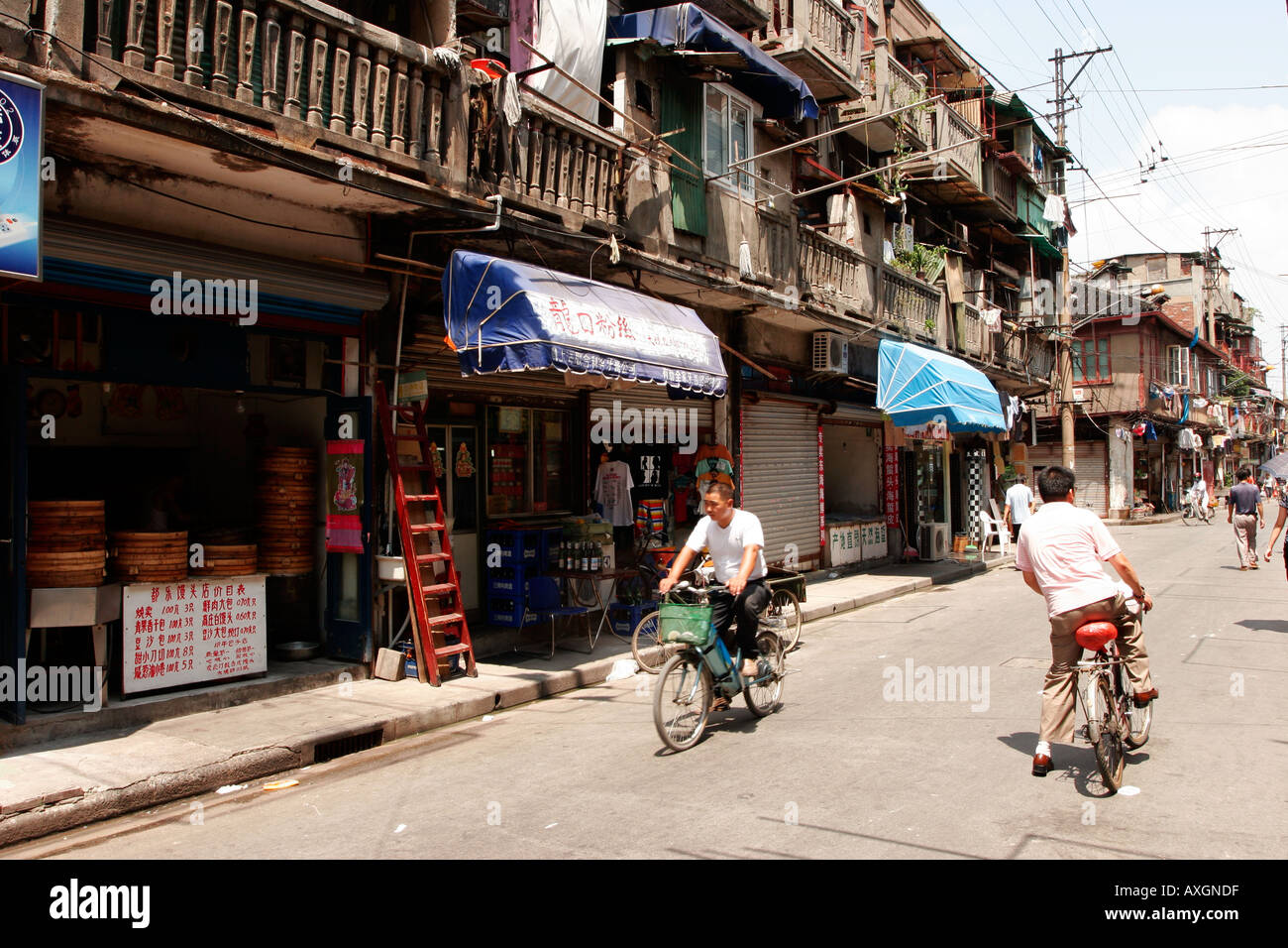 Street scene in Shanghai China Stock Photo - Alamy