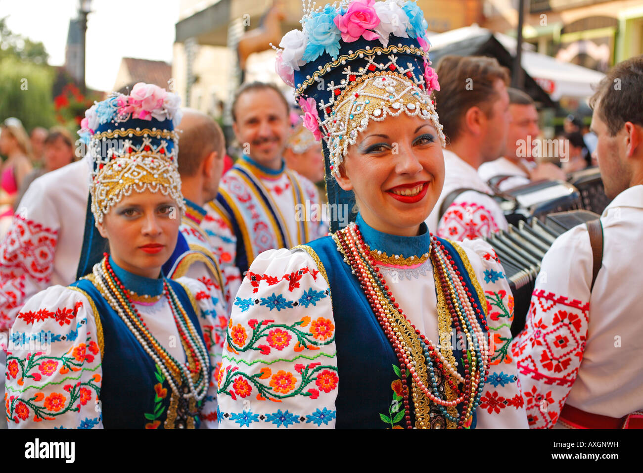 East European dancers, Music Parade during Folklore Days in Olsztyn ...