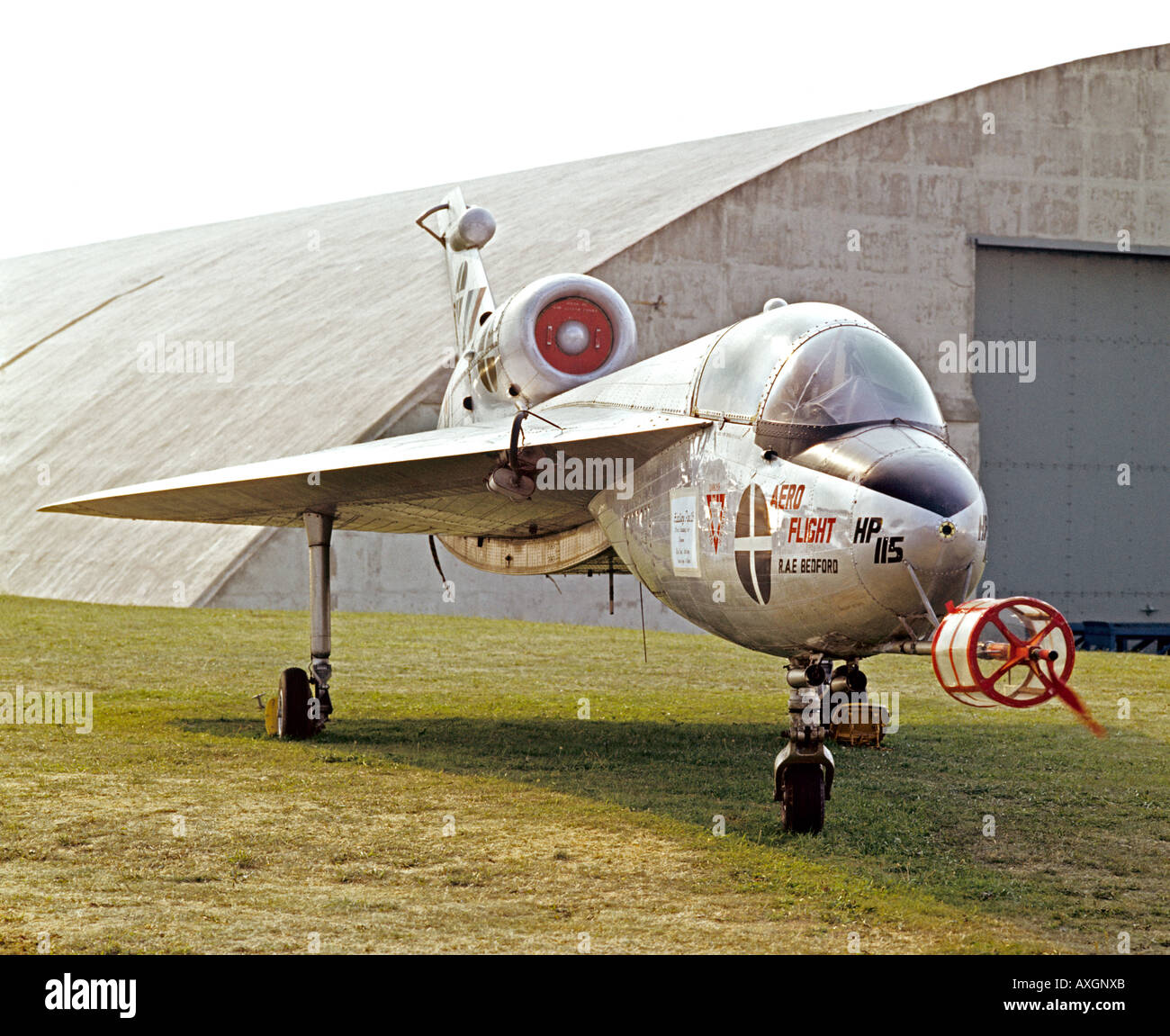 Handley Page 115 experimental British aircraft XP841 at Colerne in 1976 ...