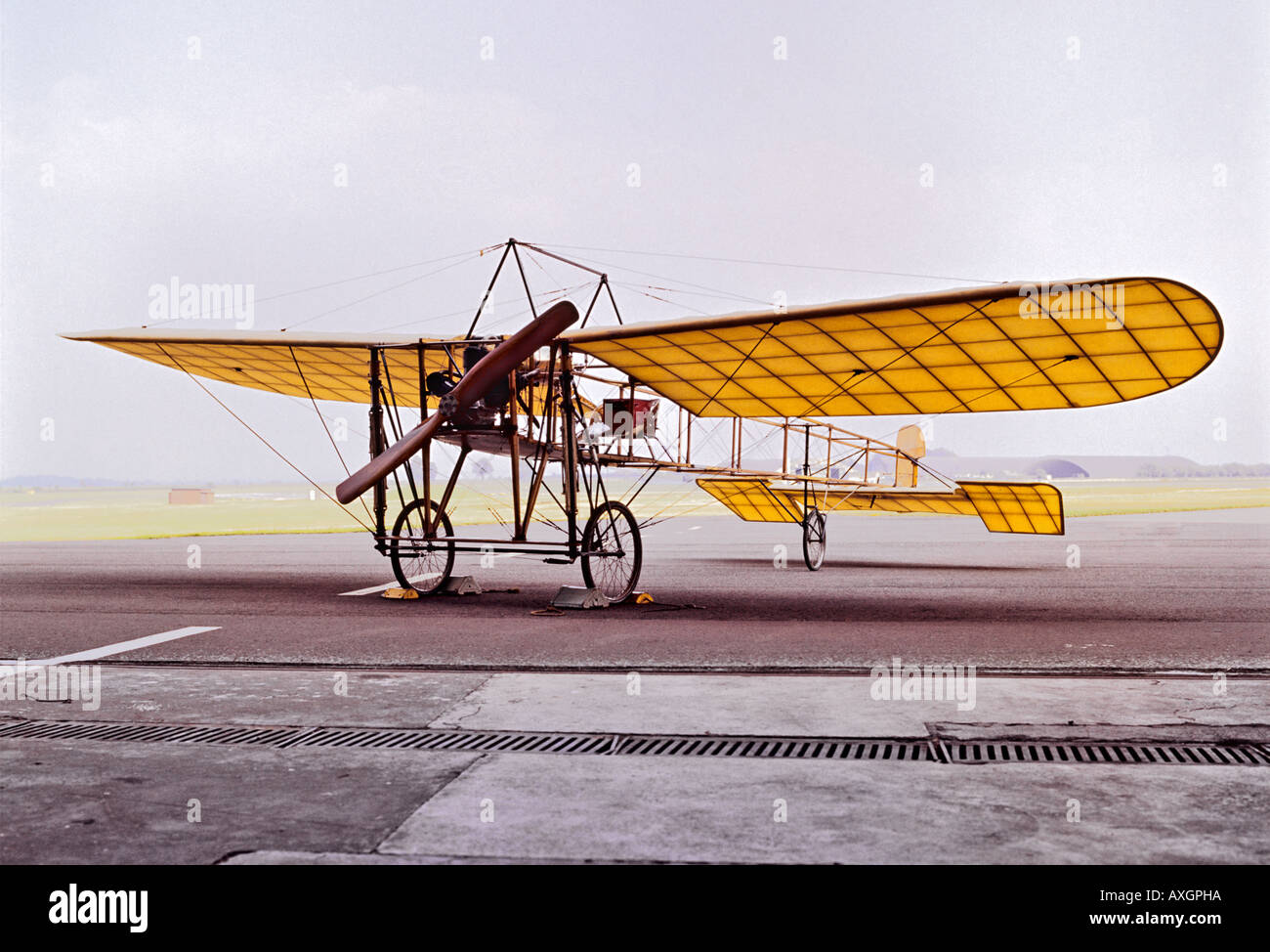 Replica historic Bleriot light monoplanev Stock Photo - Alamy
