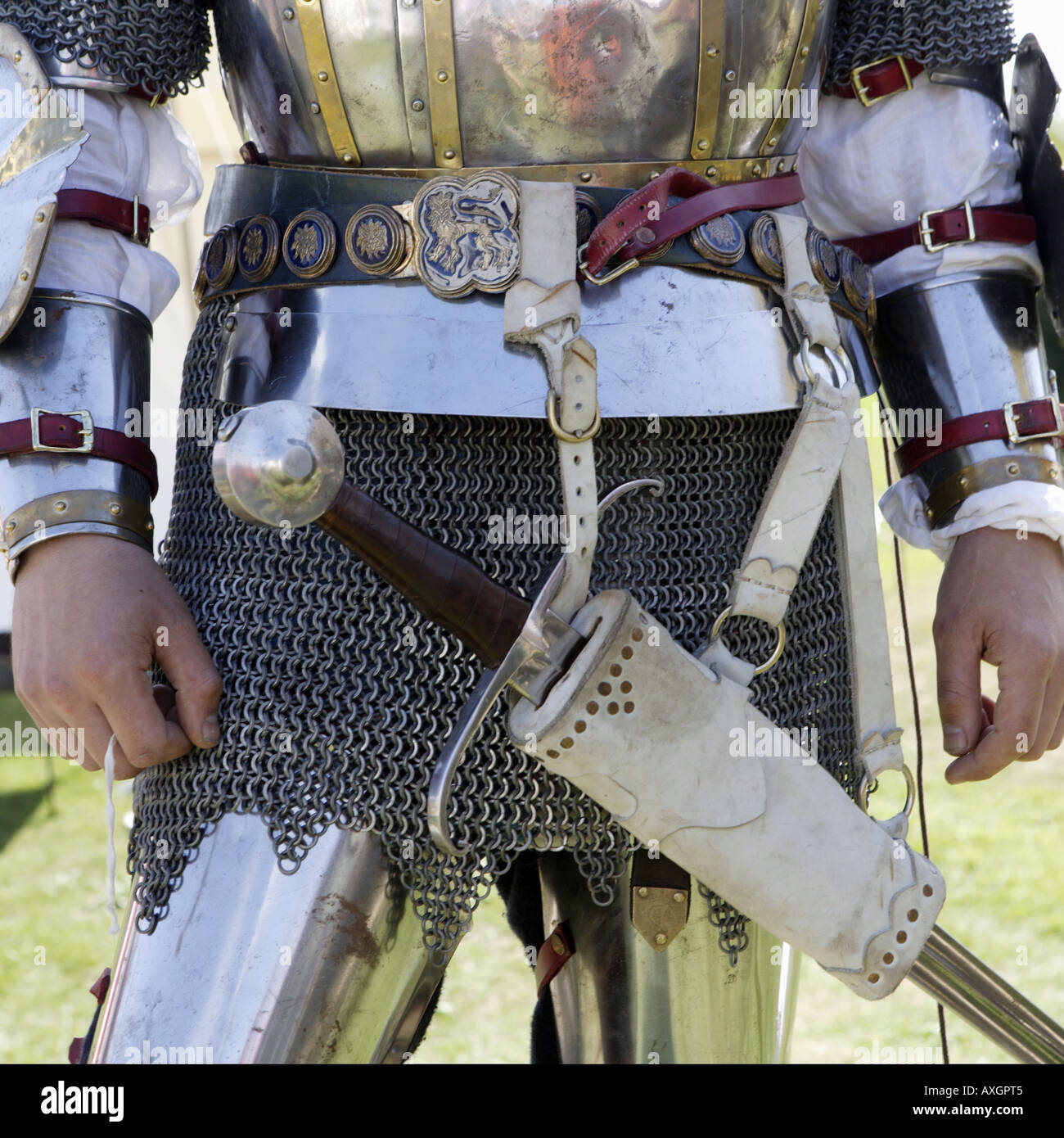 Medieval knights armour and arms Stock Photo - Alamy