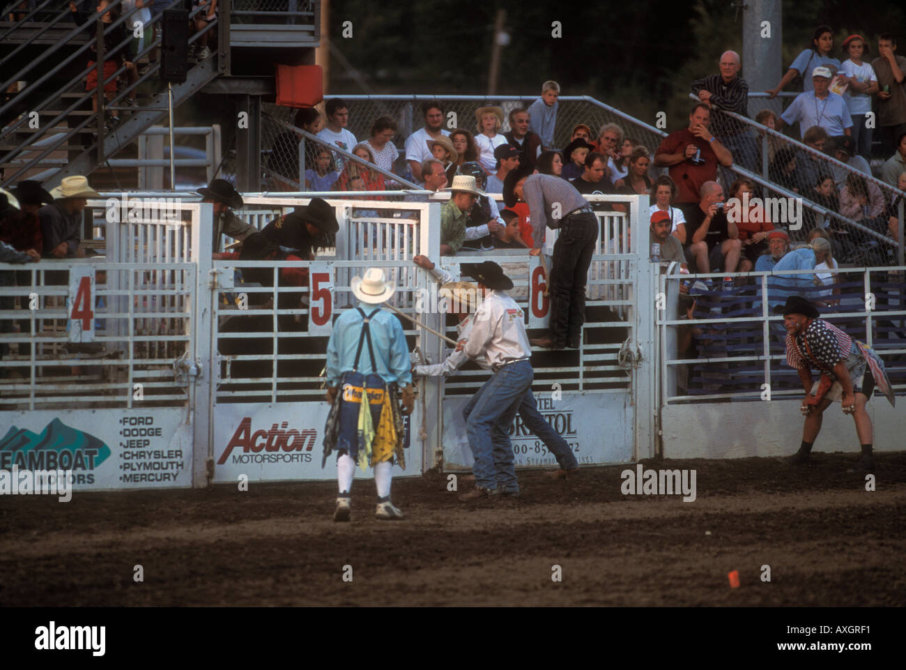Rodeo clowns hi-res stock photography and images - Alamy