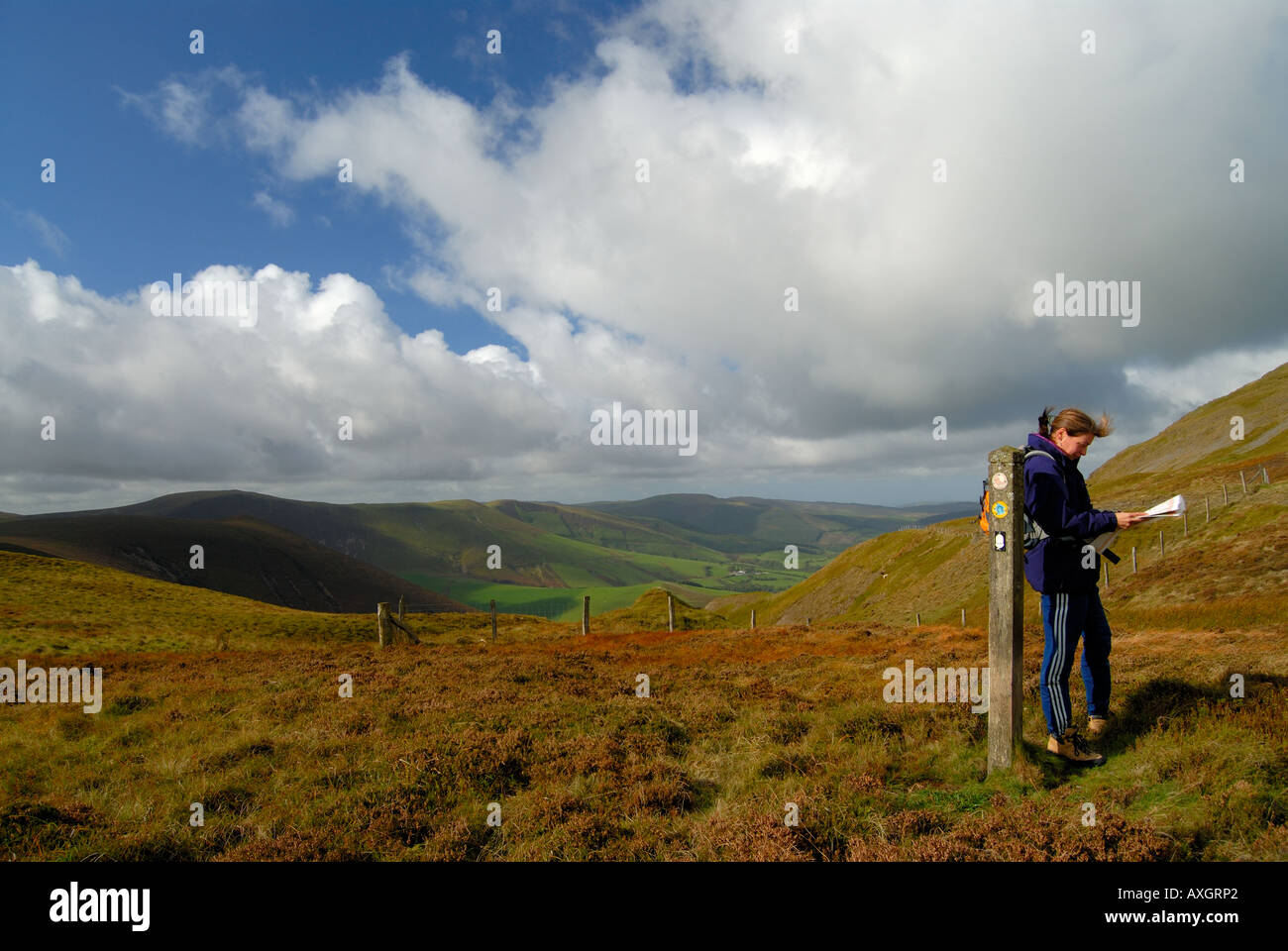 Map Reading Walking Glyndwr s Way between Machynlleth and Staylittle ...