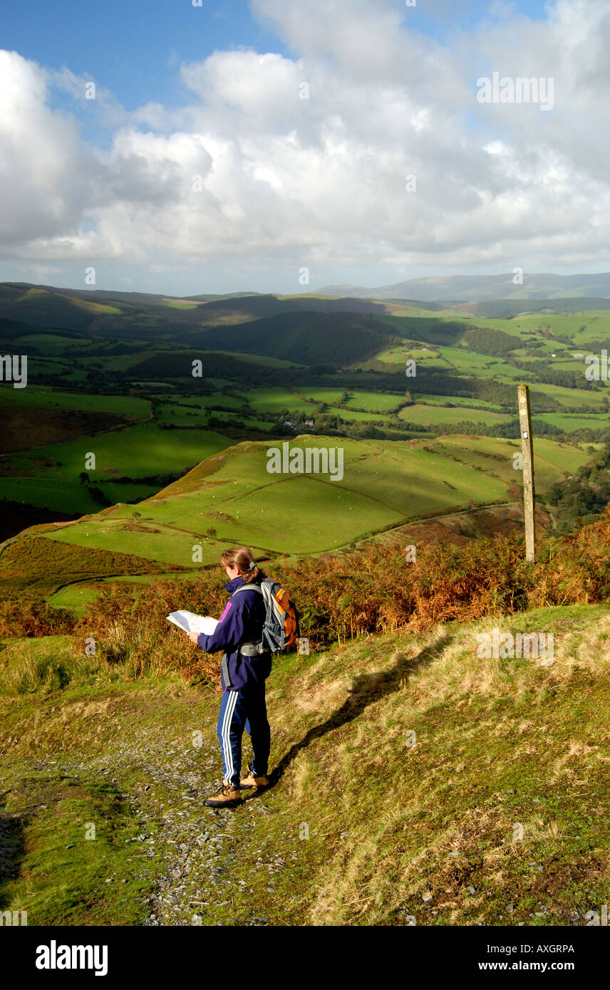 Map Reading Walking Glyndwr s Way between Machynlleth and Staylittle ...