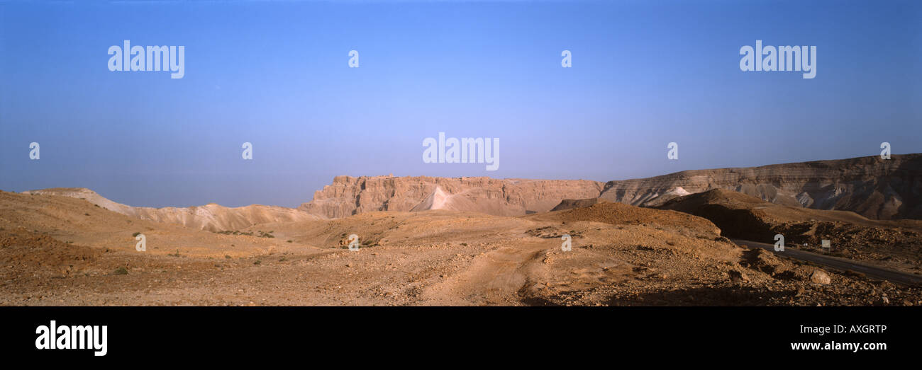 Panoramic view of Masada Stock Photo - Alamy