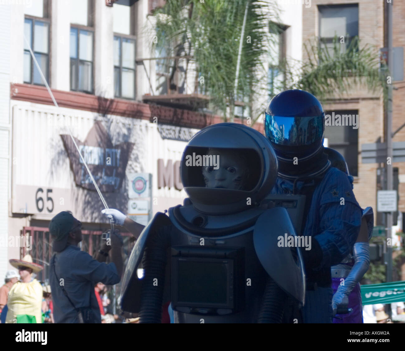 Alien visitors make their appearance by a particpant in the 29th Doo ...