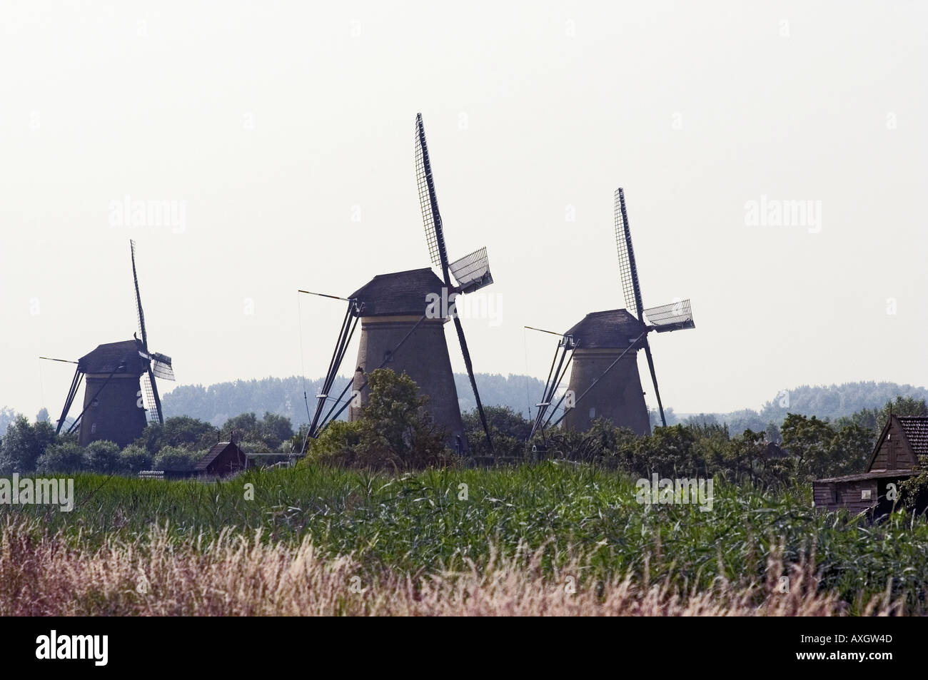 Three windmills in rural hi-res stock photography and images - Alamy