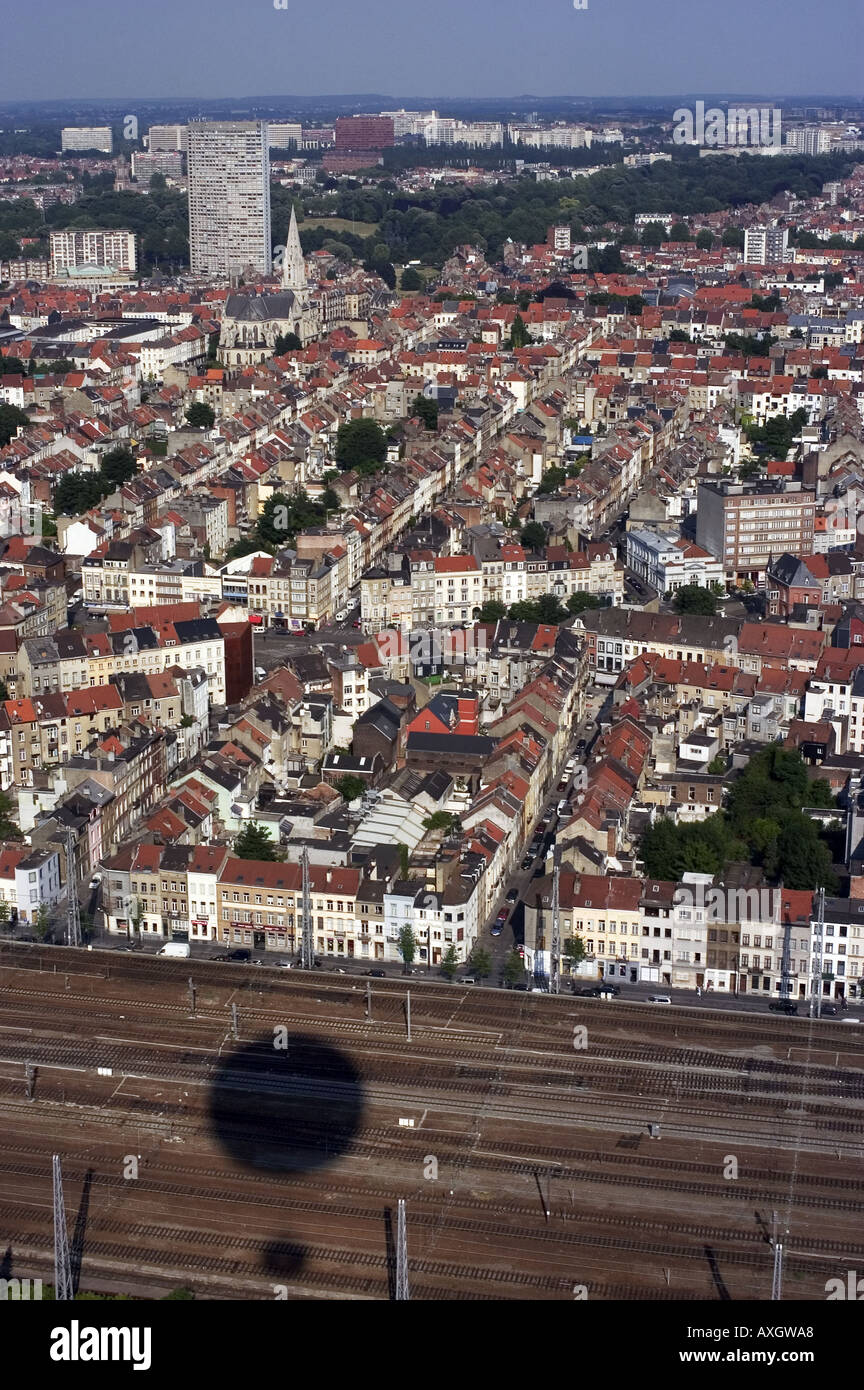 aerial view of Brussels Stock Photo - Alamy
