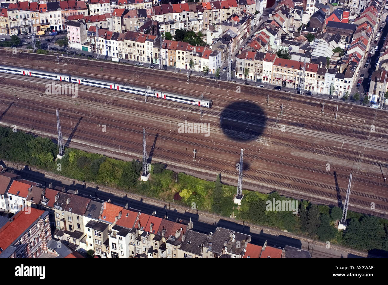 aerial view of Brussels Stock Photo - Alamy
