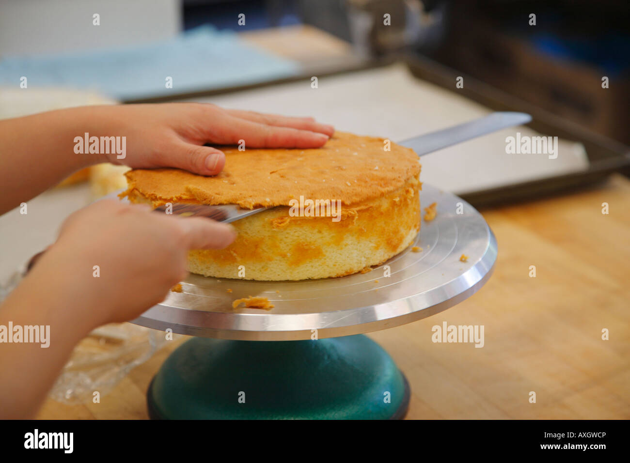 Pastry Chef making cake Stock Photo - Alamy