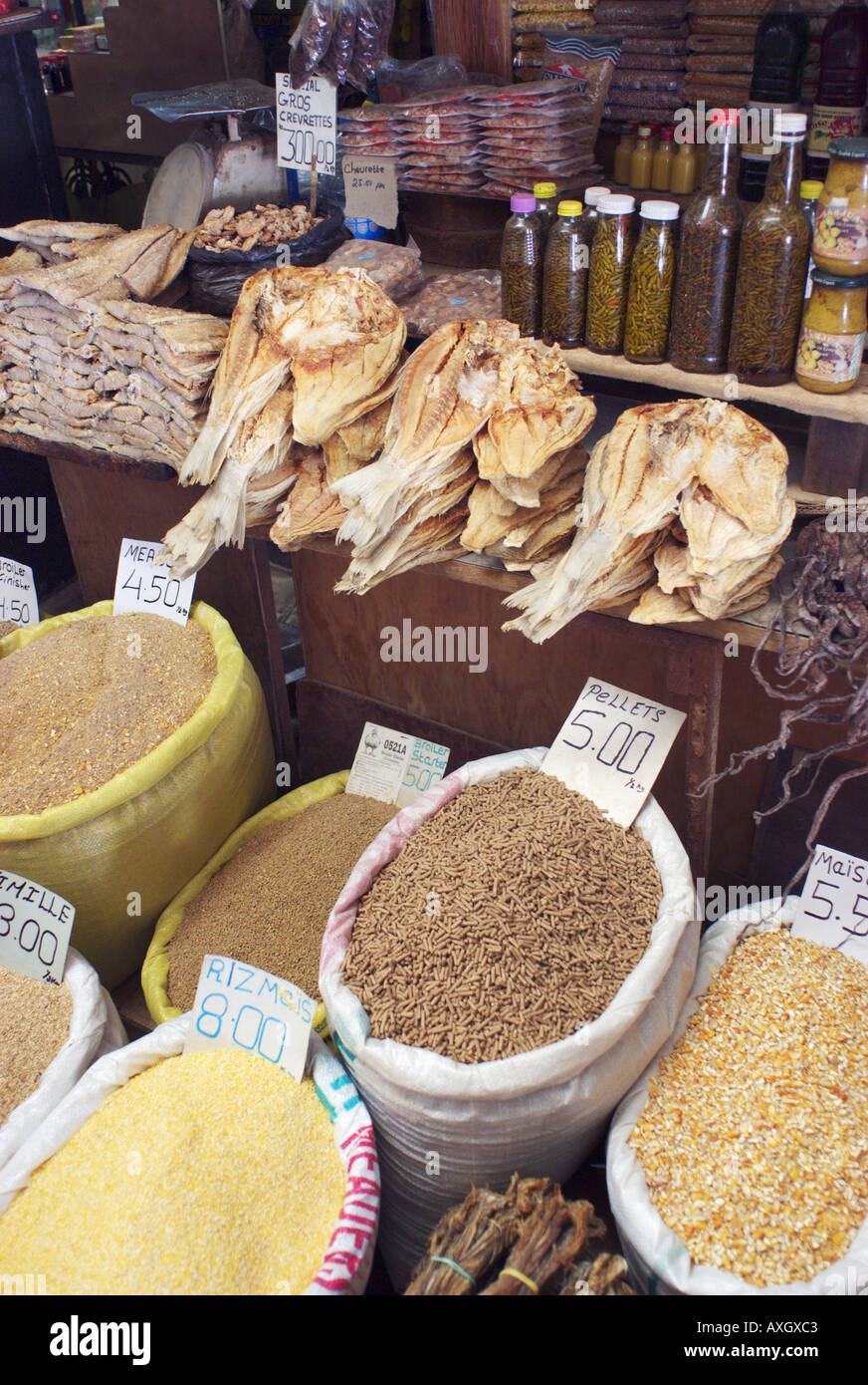 food at the market in Port Louis Stock Photo - Alamy