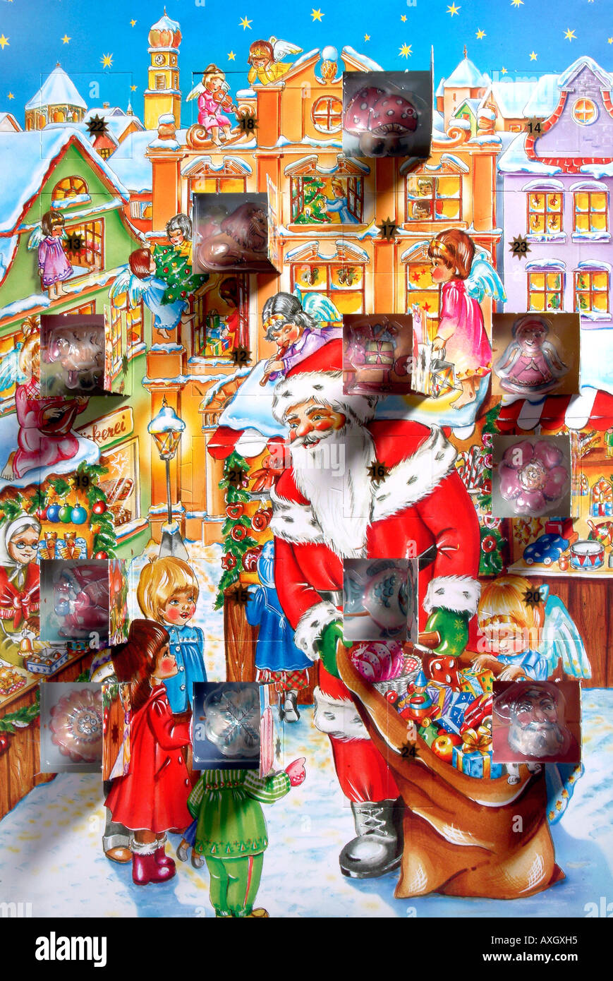 Advent calendar doors hi-res stock photography and images - Alamy
